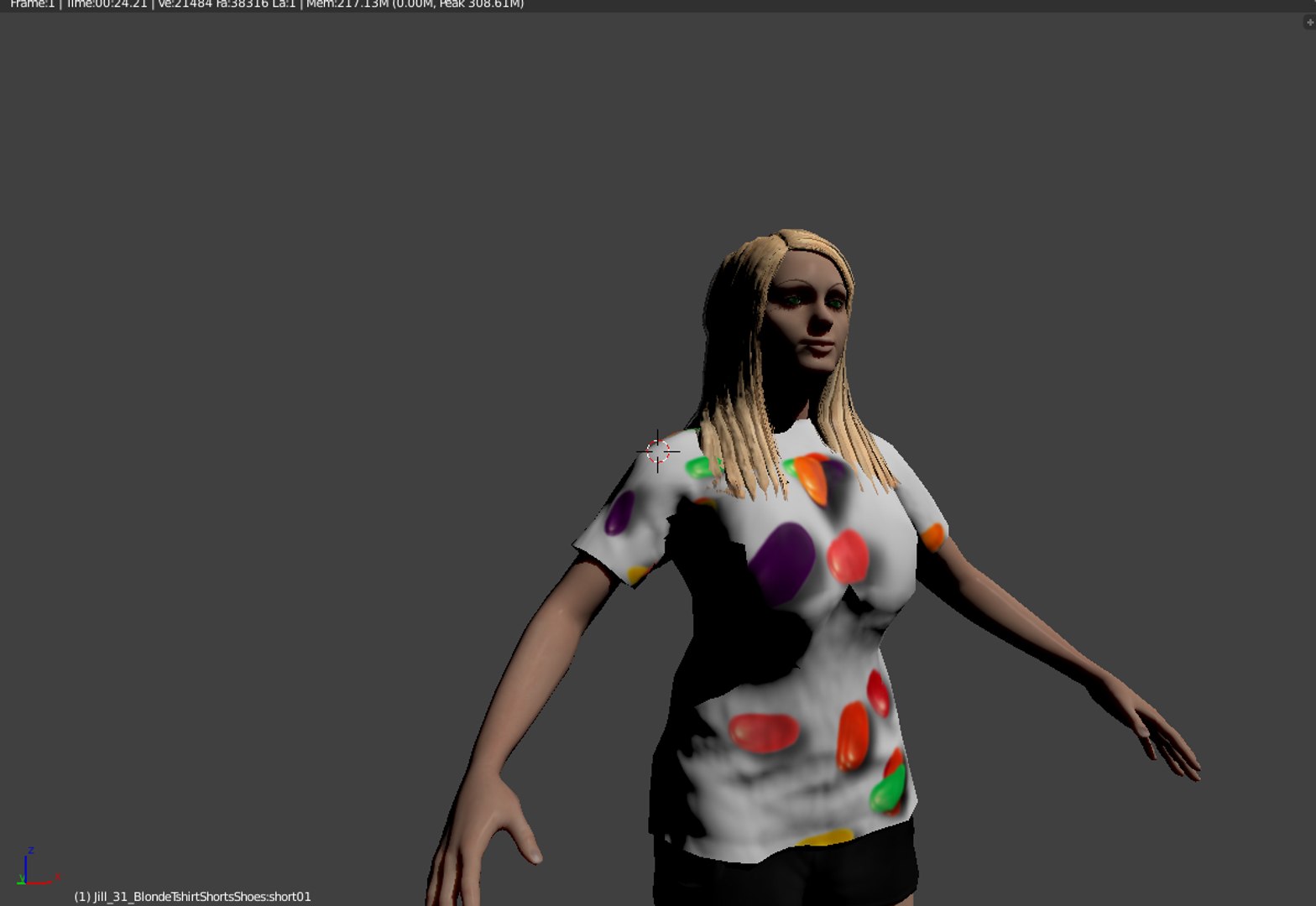 Free Rigged Jelly Bean Black 3d Model
