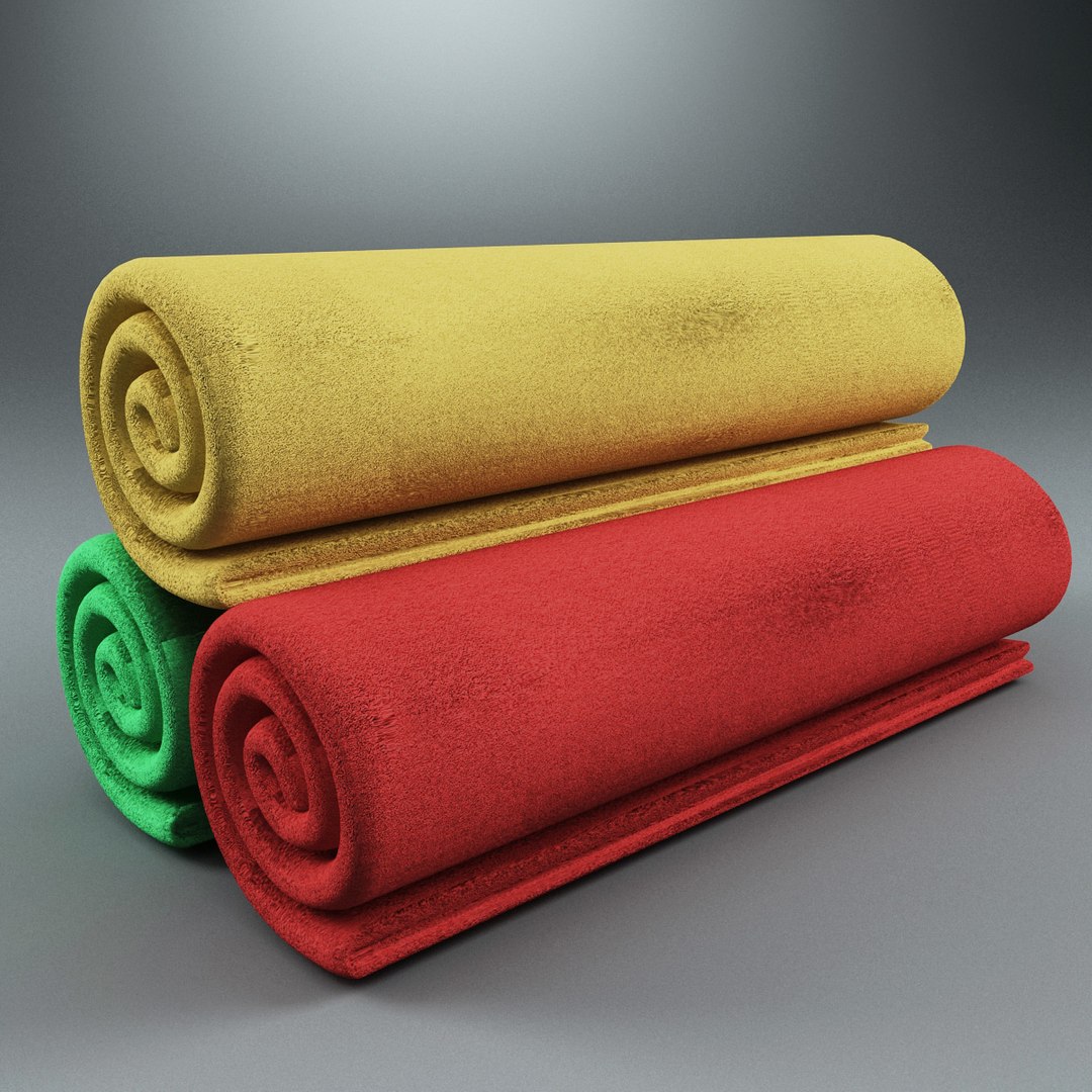 Bath Towels V2 3d Model