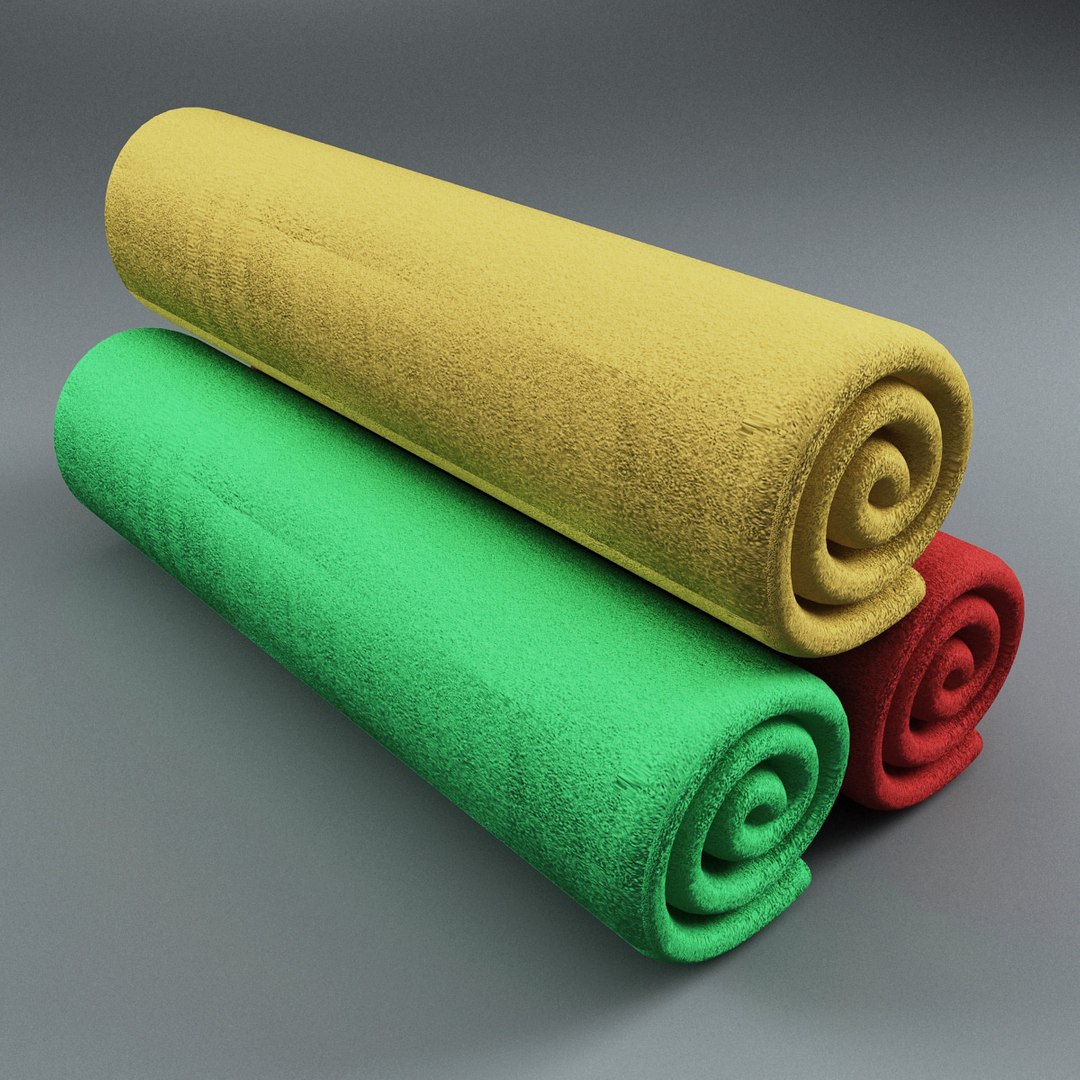 Bath Towels V2 3d Model