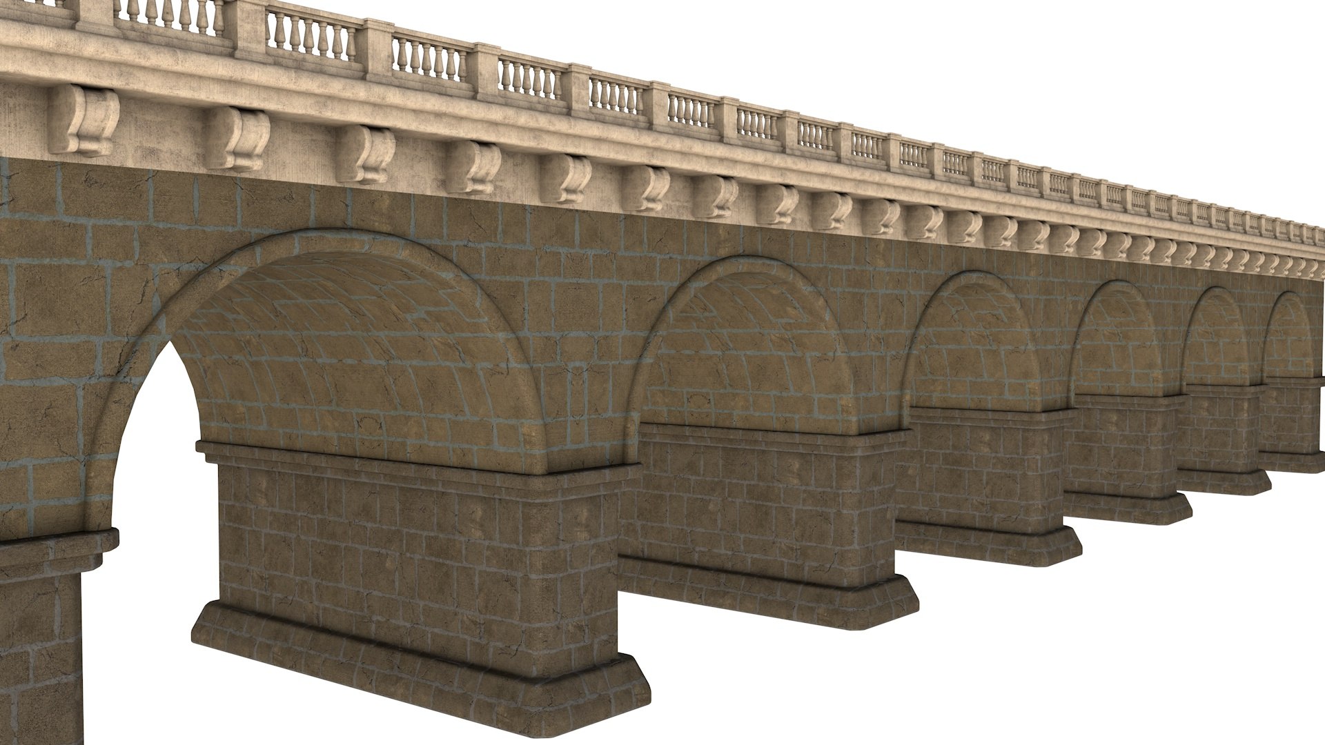 3D Arched Stone Bridge - TurboSquid 2008866