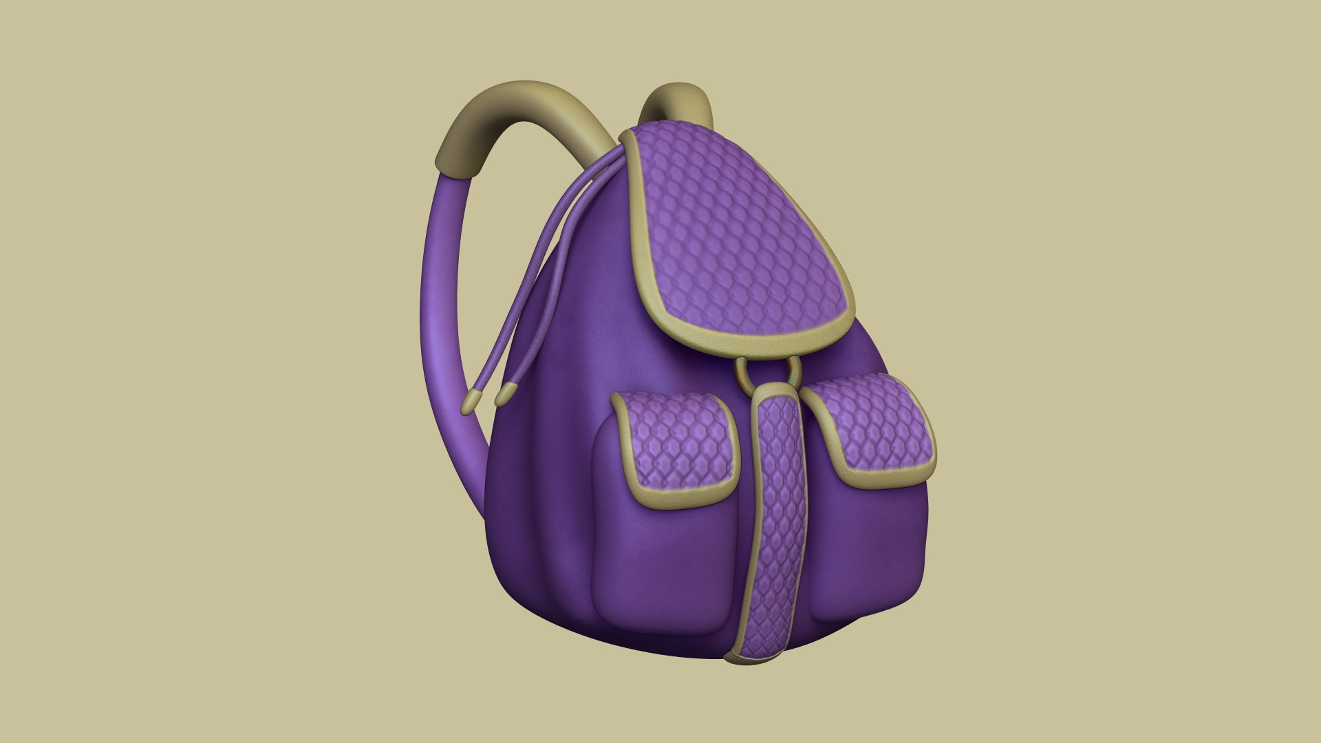 Female backpack - character model - TurboSquid 1661401