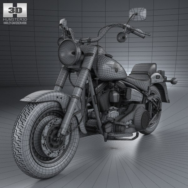 Harley-Davidson FLSTF Fat Boy 19903D模型 - TurboSquid 1235748