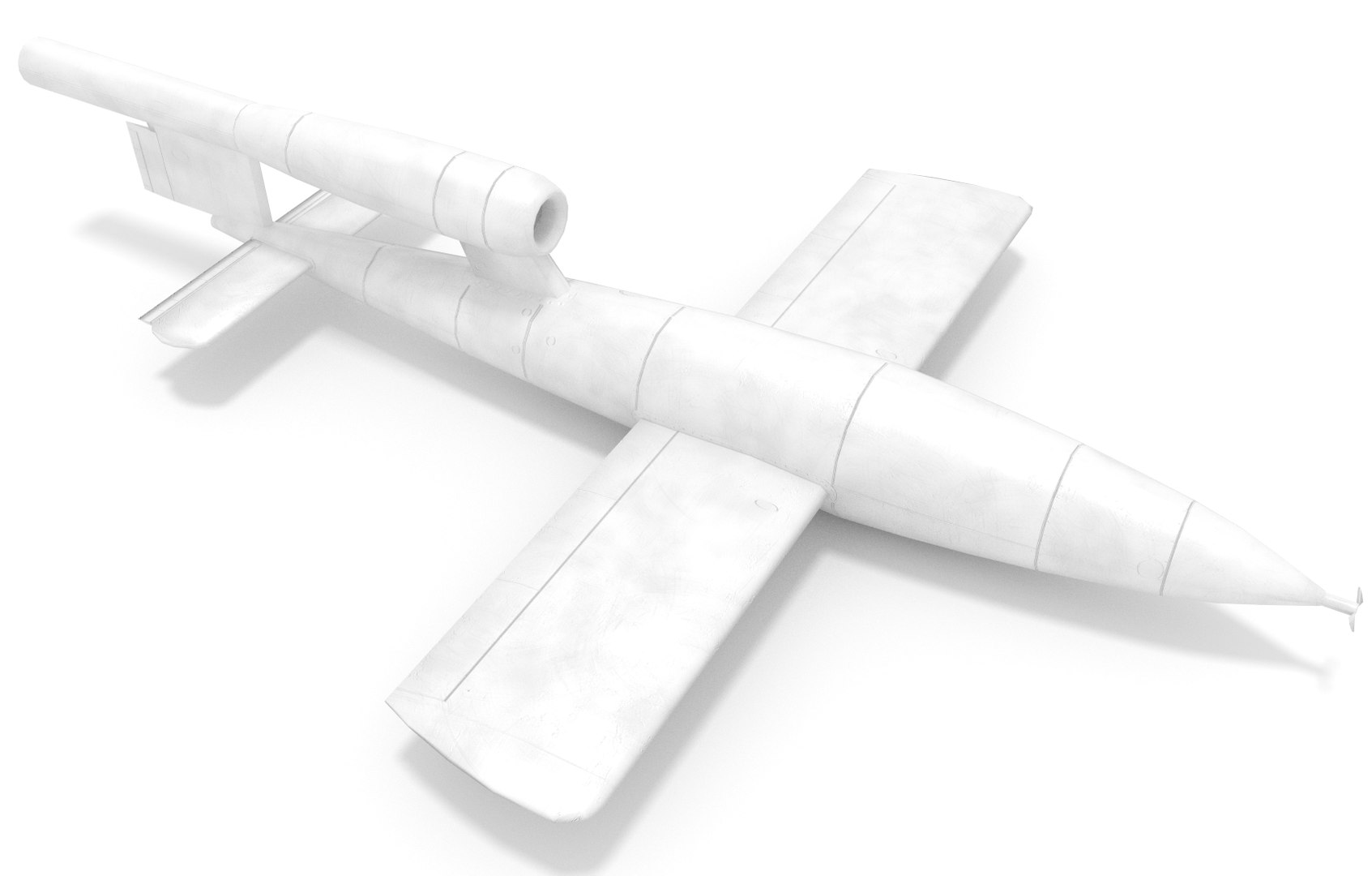 3d model ww2 german v1 bomb