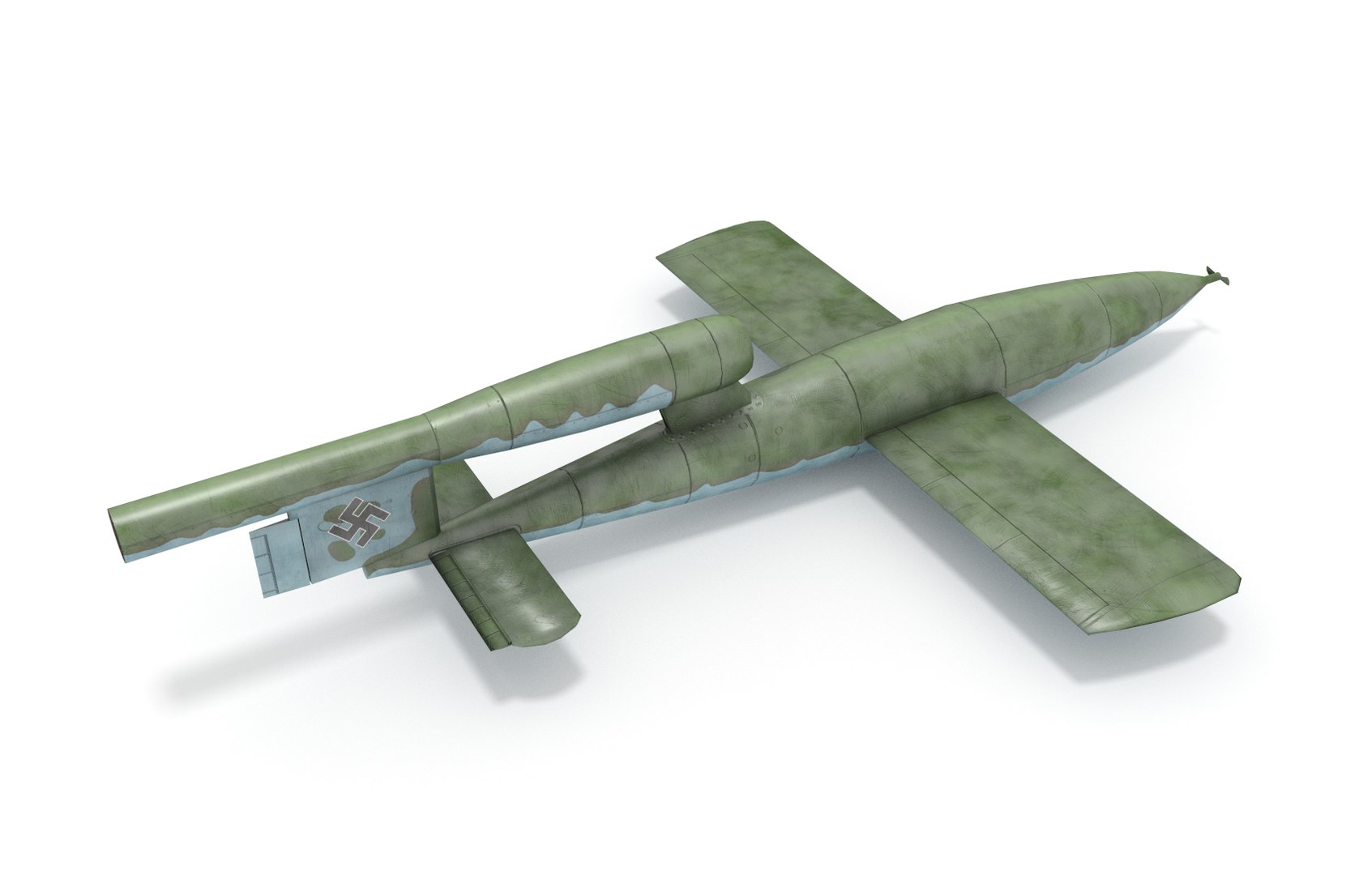 3d model ww2 german v1 bomb