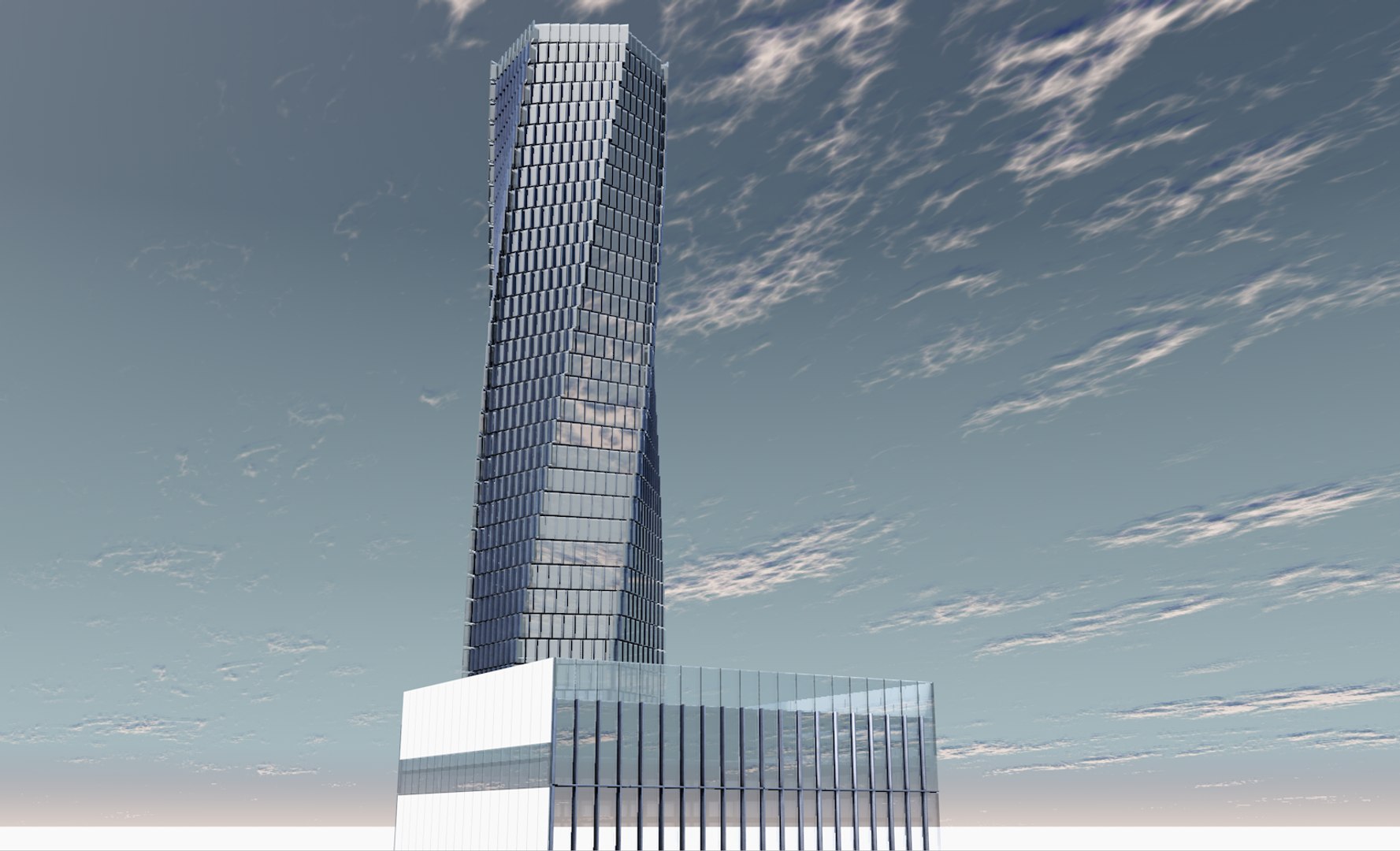 3D Modern Twisted Tower - TurboSquid 1244012