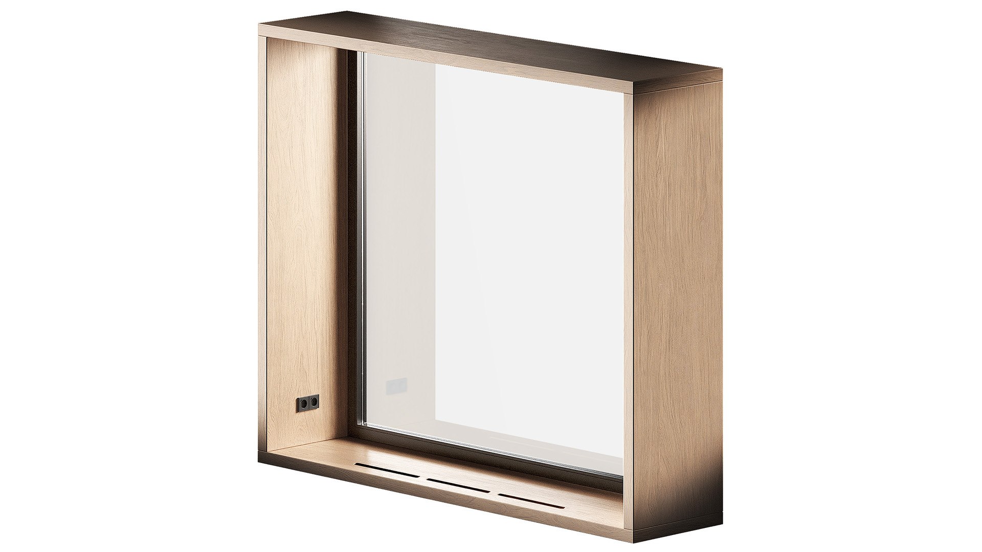 Window With Wide Slopes With Sockets Perforation Of Convection Holes In ...