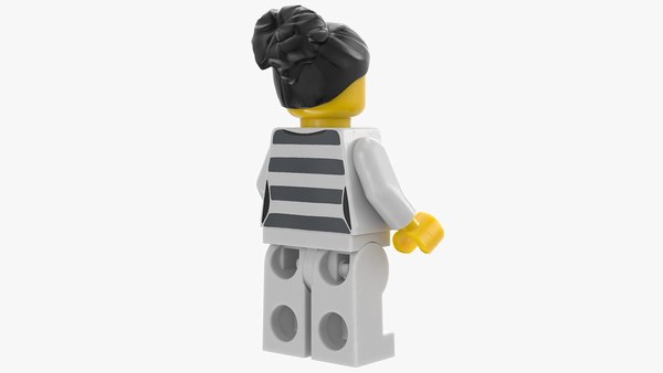 modelo 3d Lego minifigura prisionera - TurboSquid 2209293
