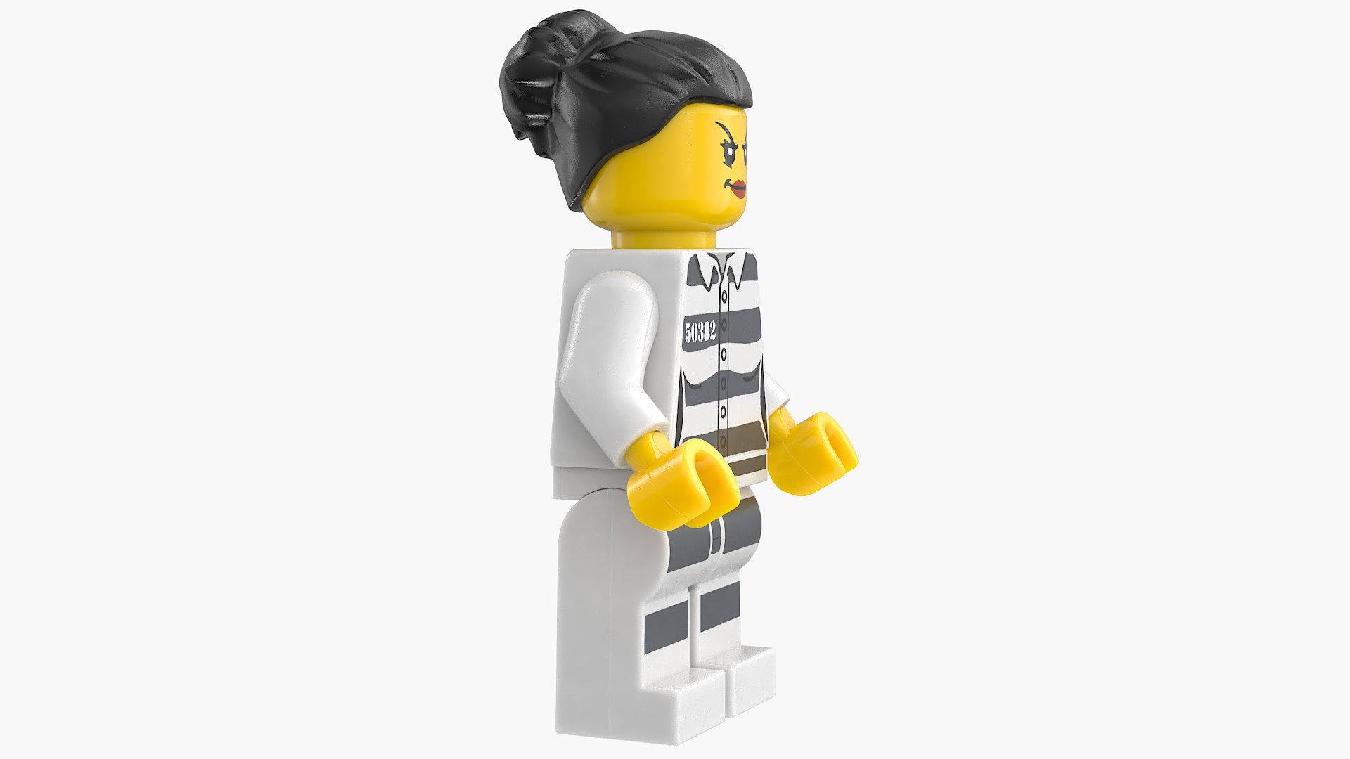 Lego Minifig Female Prisoner 3D Model - TurboSquid 2209293