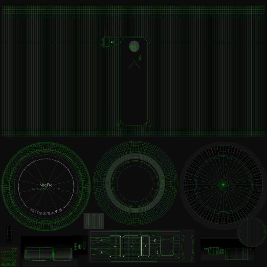 3D Apple Mac Pro 2013 - TurboSquid 1278492