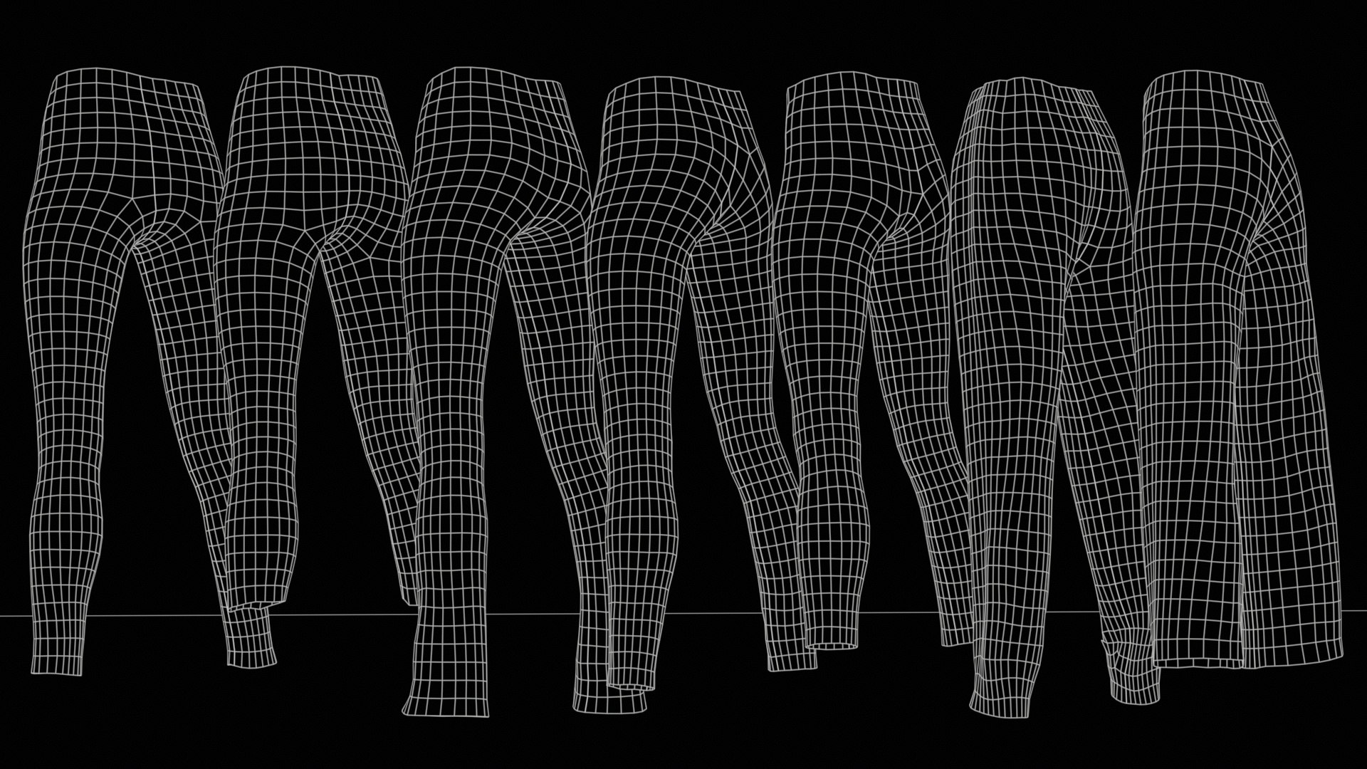 3D Model 7 Realistic Pants Pack 3 - TurboSquid 2406542