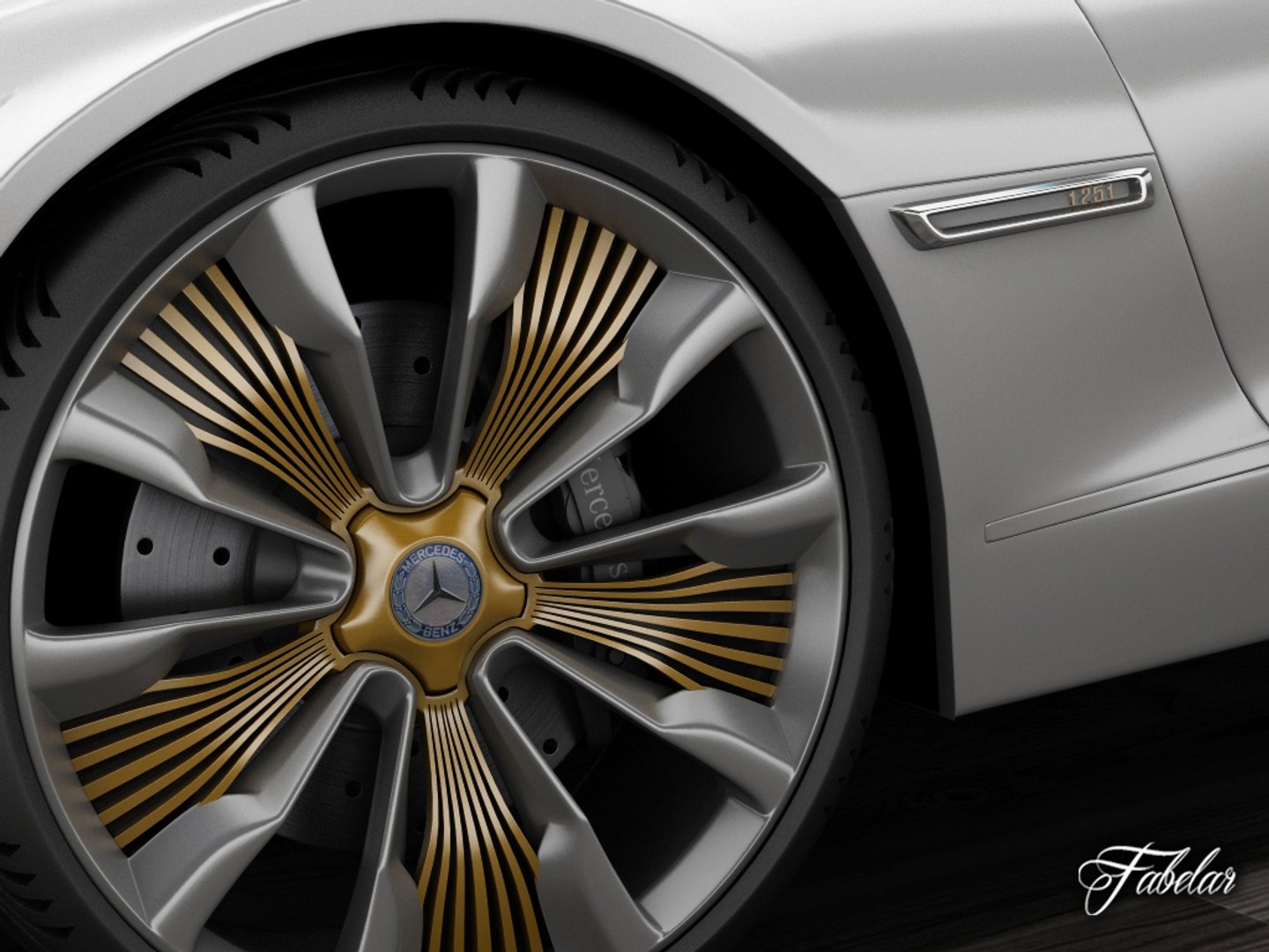 3d Mercedes F125 Concept Car