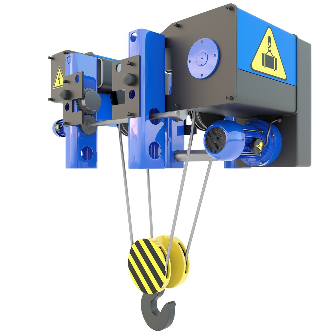 3D Industrial Electric Crane Hoist - TurboSquid 1808419