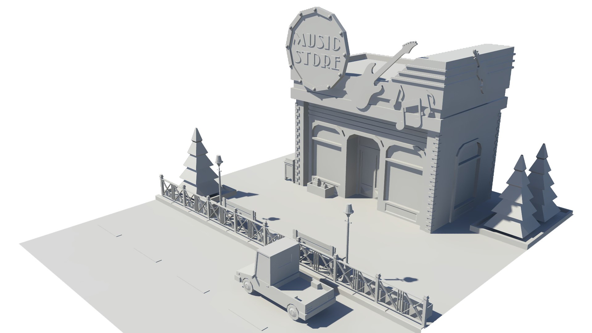 3D Store Music - TurboSquid 1366326