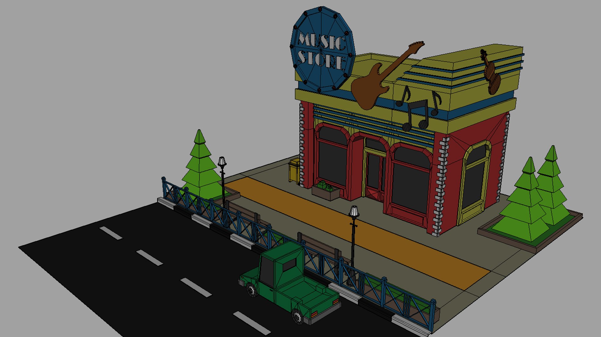 3D Store Music - TurboSquid 1366326