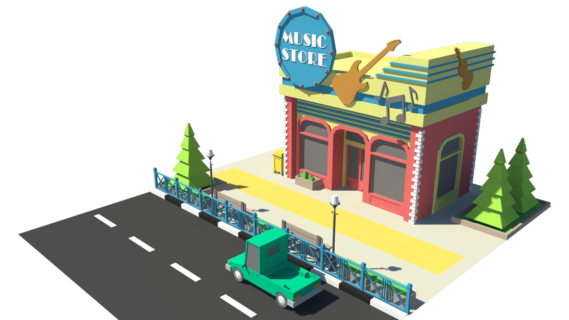 3D Store Music - TurboSquid 1366326