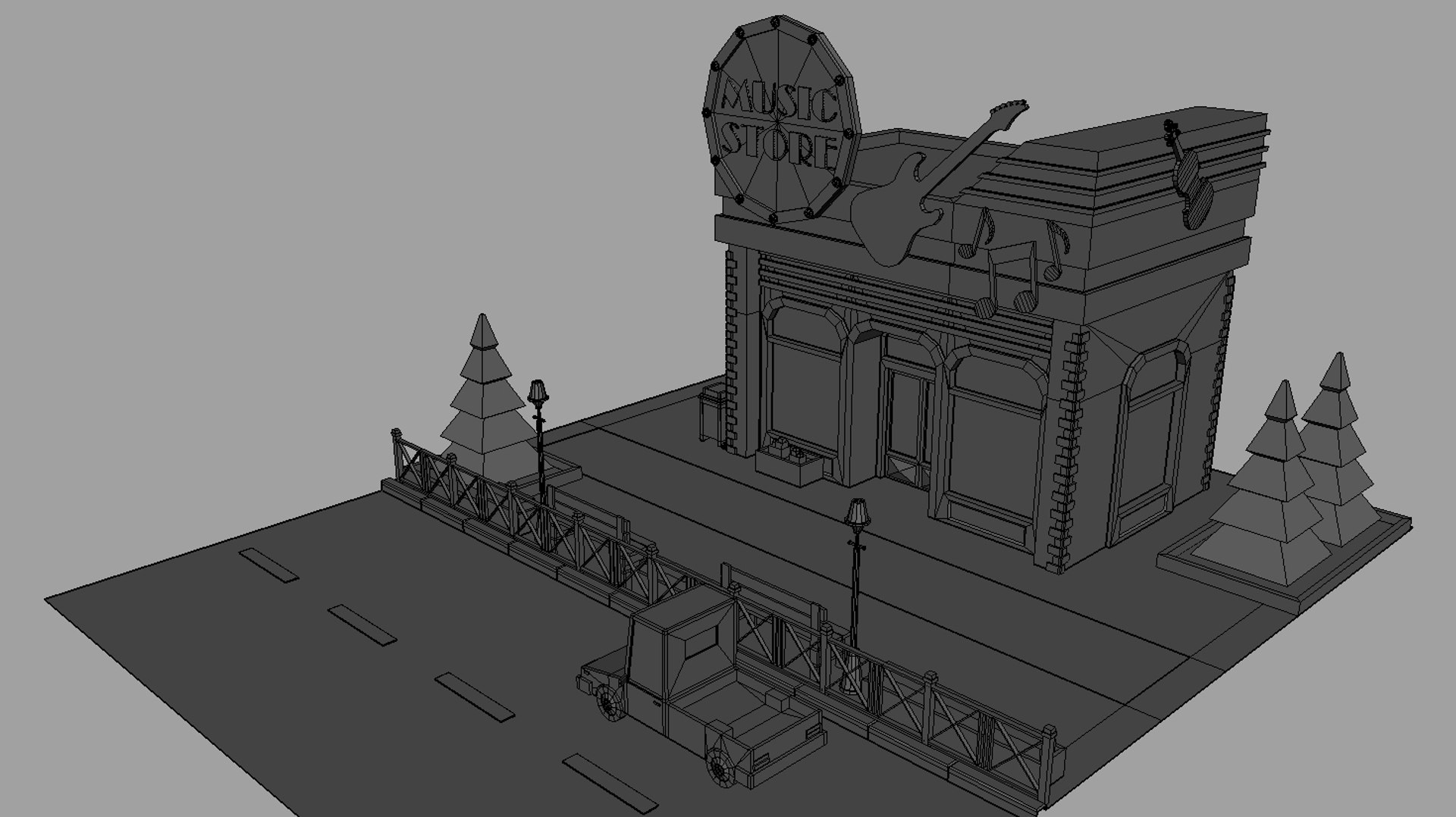 3D Store Music - TurboSquid 1366326