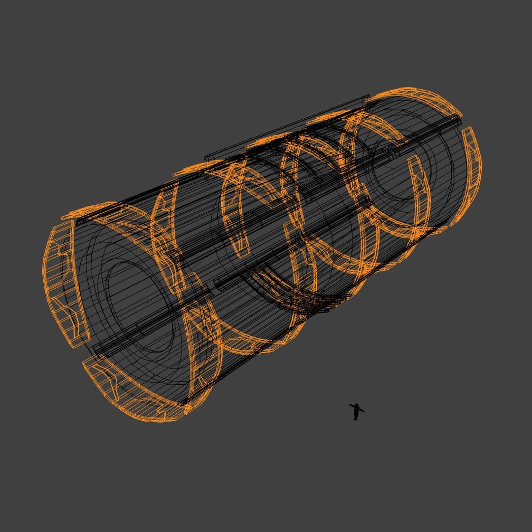 3d Stardrive Spaceship Engine Model