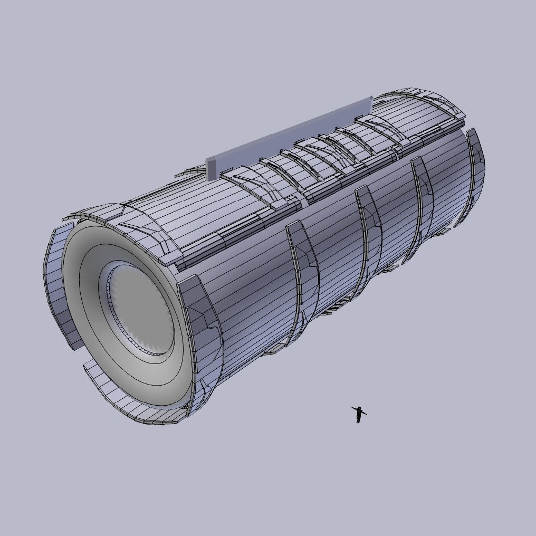 3d Stardrive Spaceship Engine Model