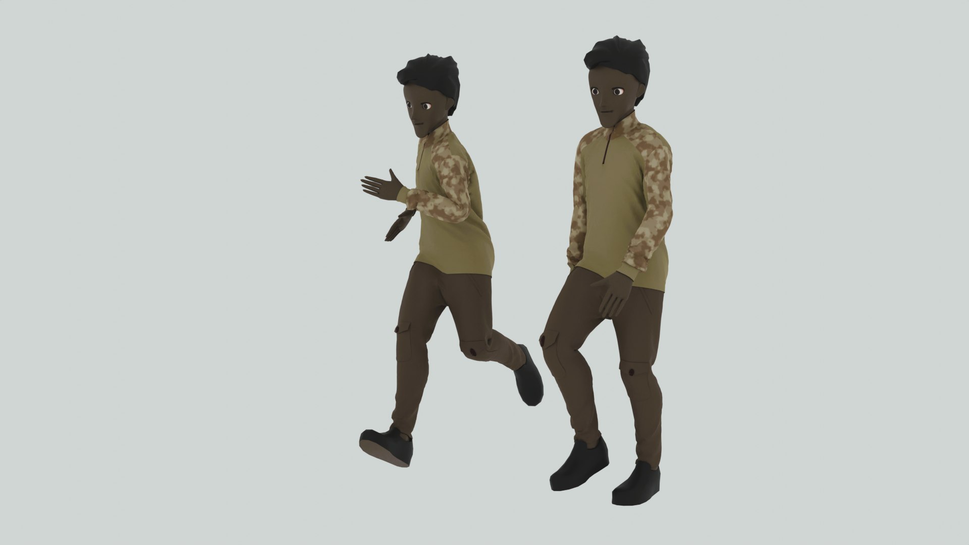 3D Cartoon Character Walking And Running Animation - TurboSquid 2004051