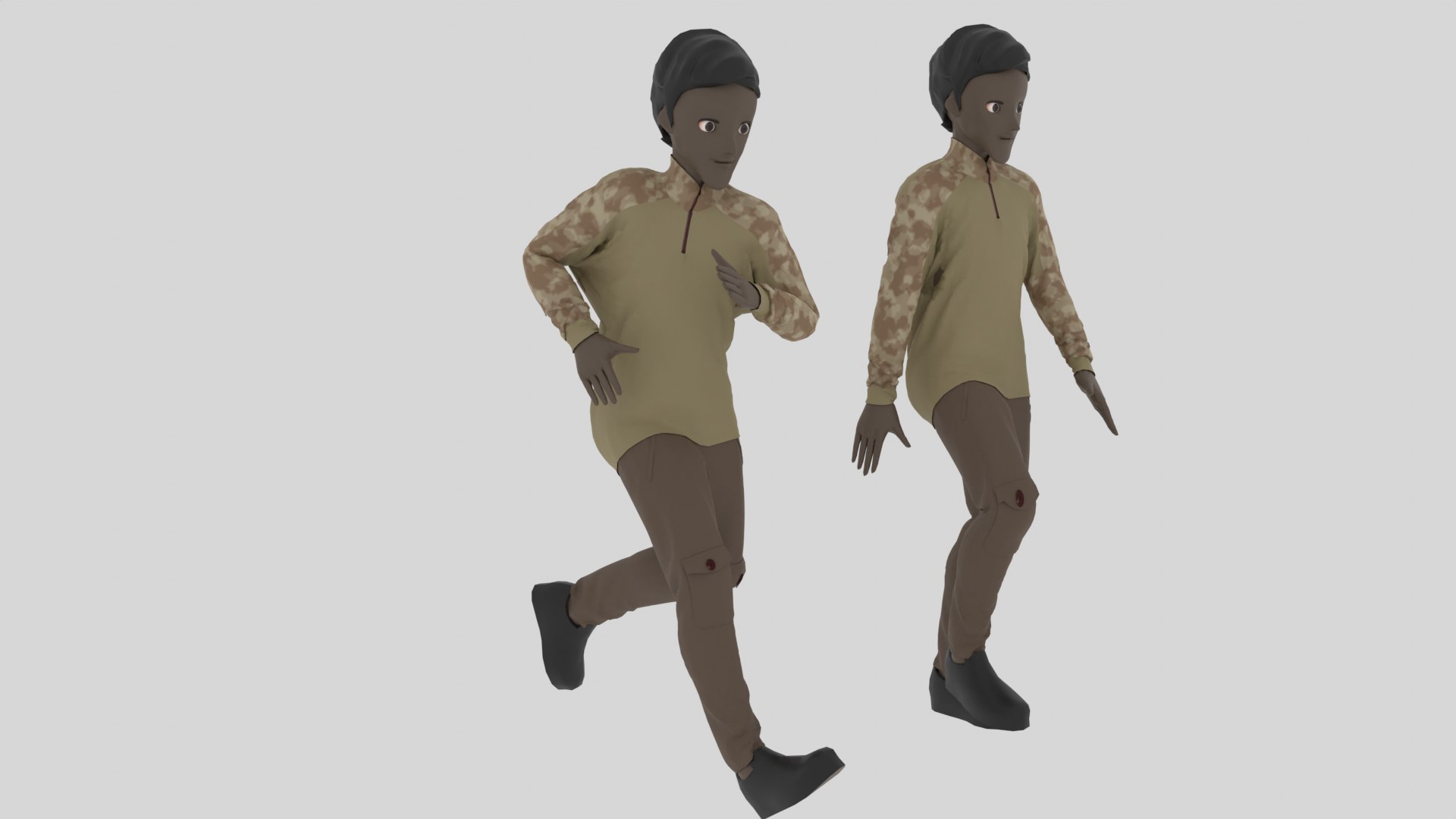 3D Cartoon Character Walking And Running Animation - TurboSquid 2004051