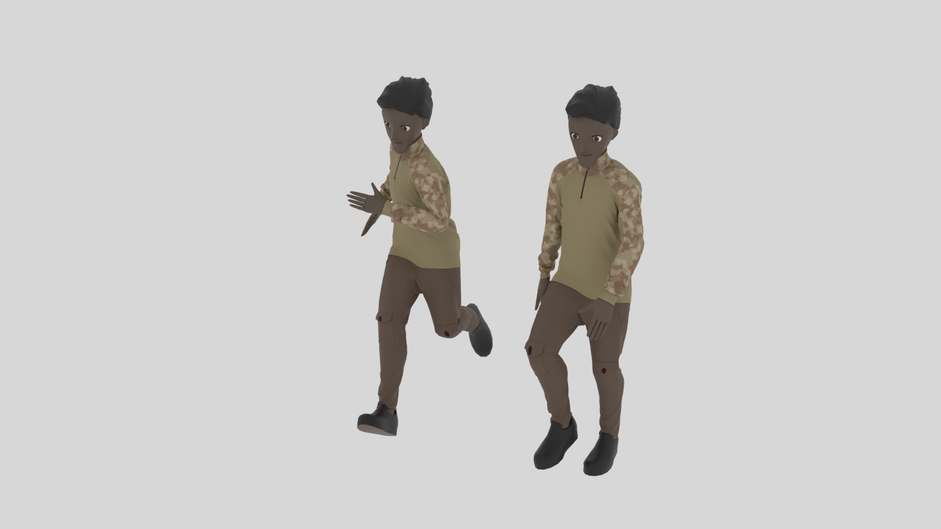 3D Cartoon Character Walking And Running Animation - TurboSquid 2004051