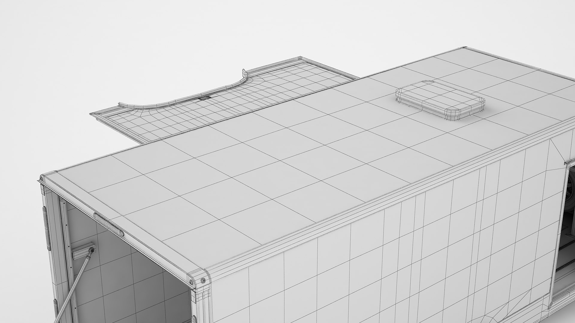 Enclosed Car Hauler Trailer 14 3D Model - TurboSquid 1859631