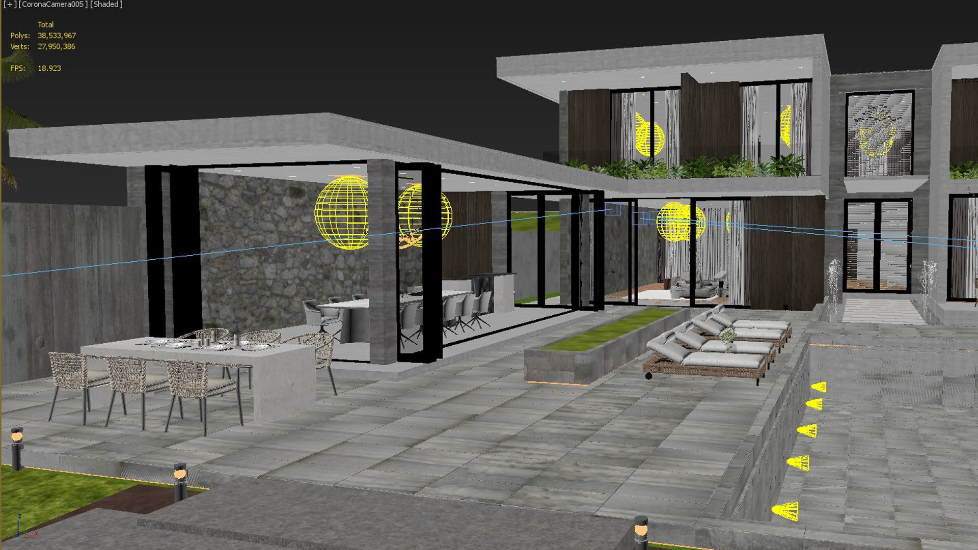 3D Modern Exterior Design - TurboSquid 2322384