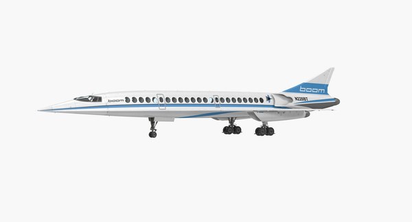 modelo 3d Boom Supersonic Jet Rigged - TurboSquid 1214039