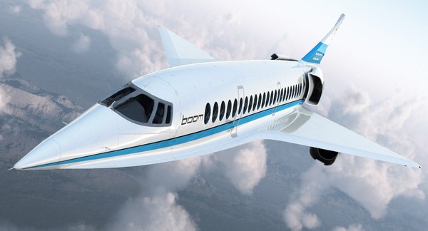 modelo 3d Boom Supersonic Jet Rigged - TurboSquid 1214039