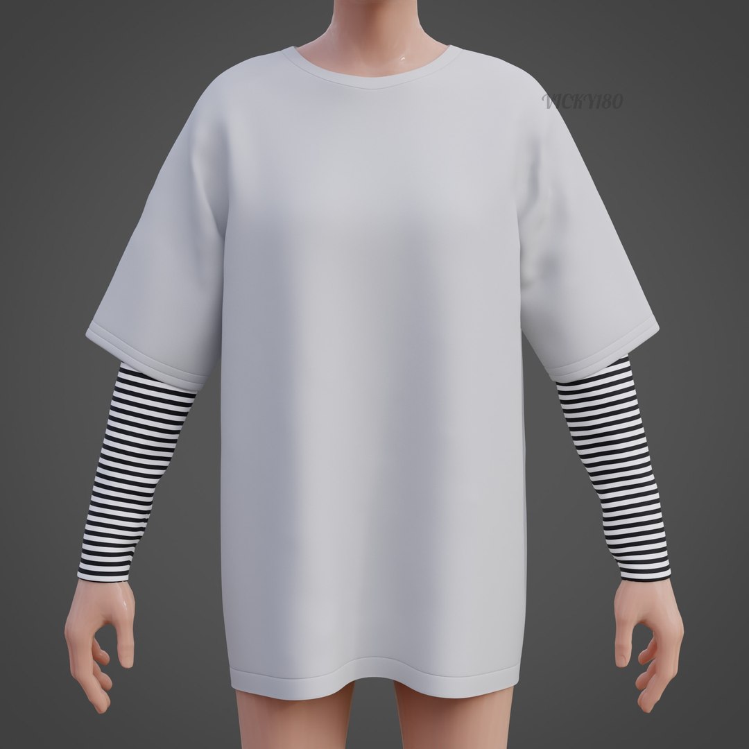 Punk Oversized Stripes Shirt - Harajuku Long Sleeves T-shirt Different ...