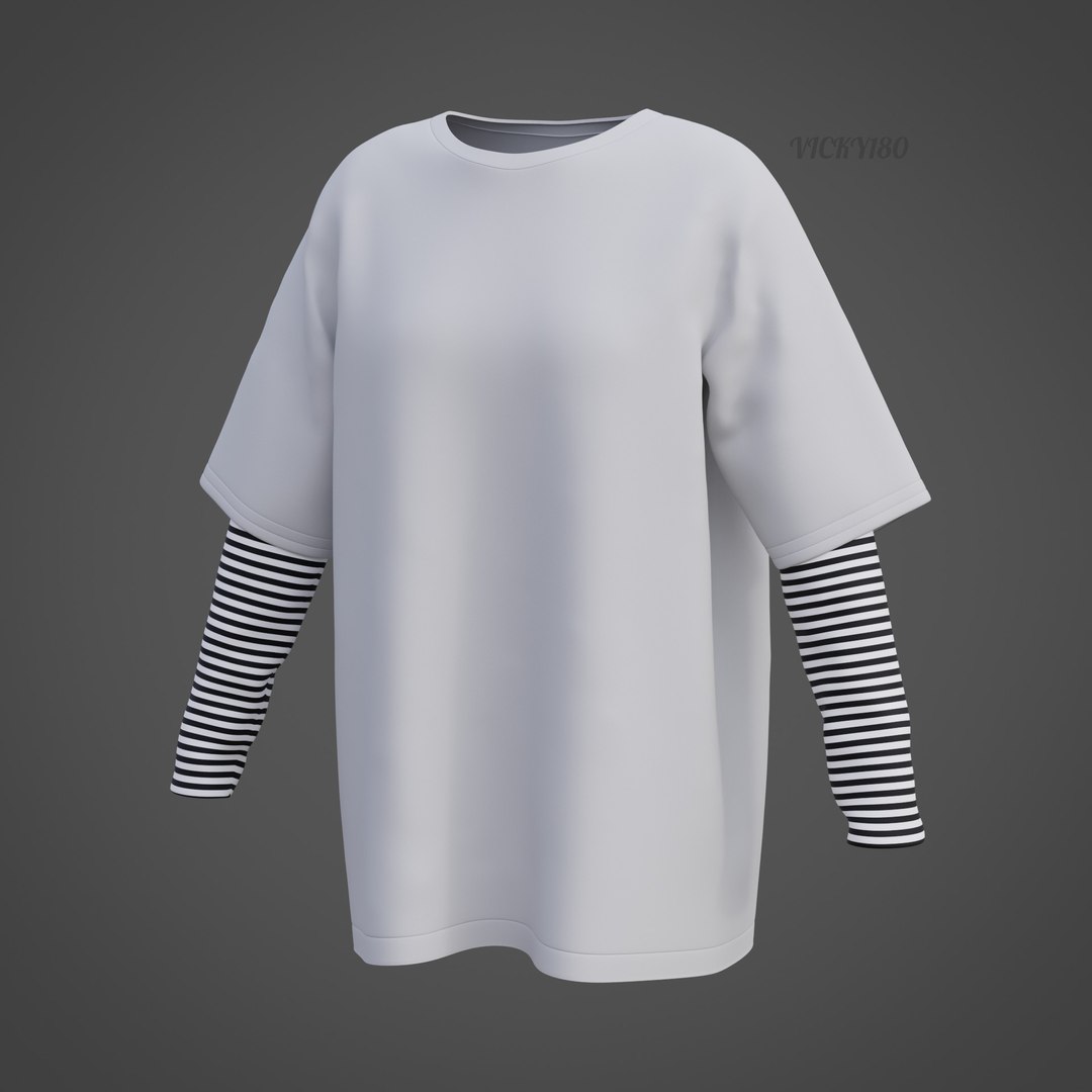 Punk Oversized Stripes Shirt - Harajuku Long Sleeves T-shirt Different ...