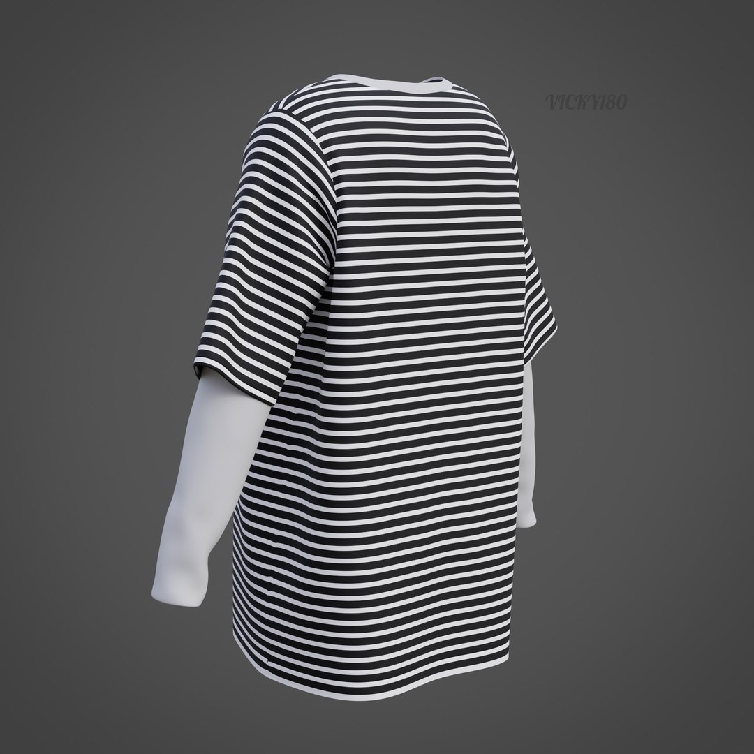 Punk Oversized Stripes Shirt - Harajuku Long Sleeves T-shirt Different ...
