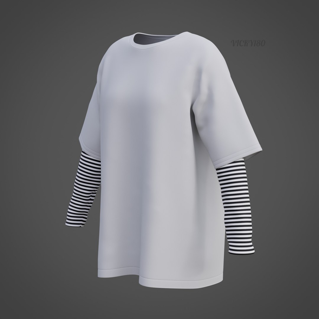 Punk Oversized Stripes Shirt - Harajuku Long Sleeves T-shirt Different ...