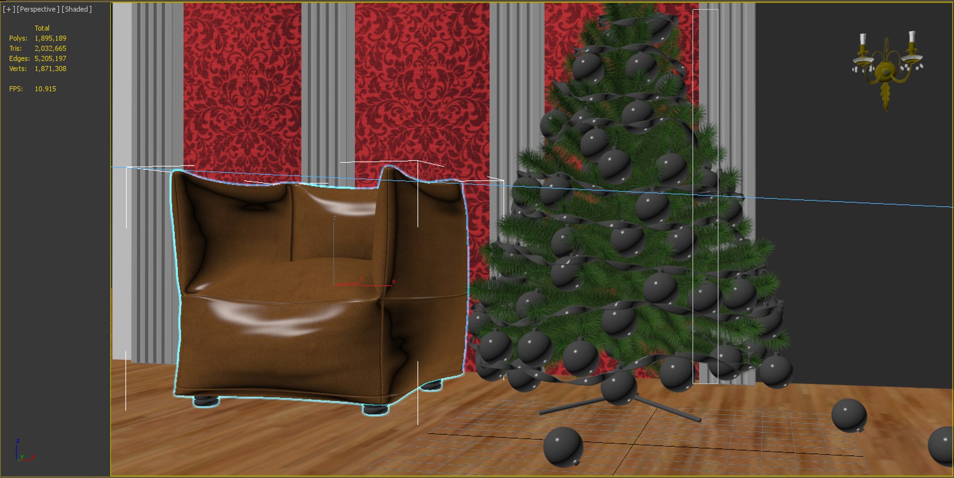 3d Model Christmas Scene