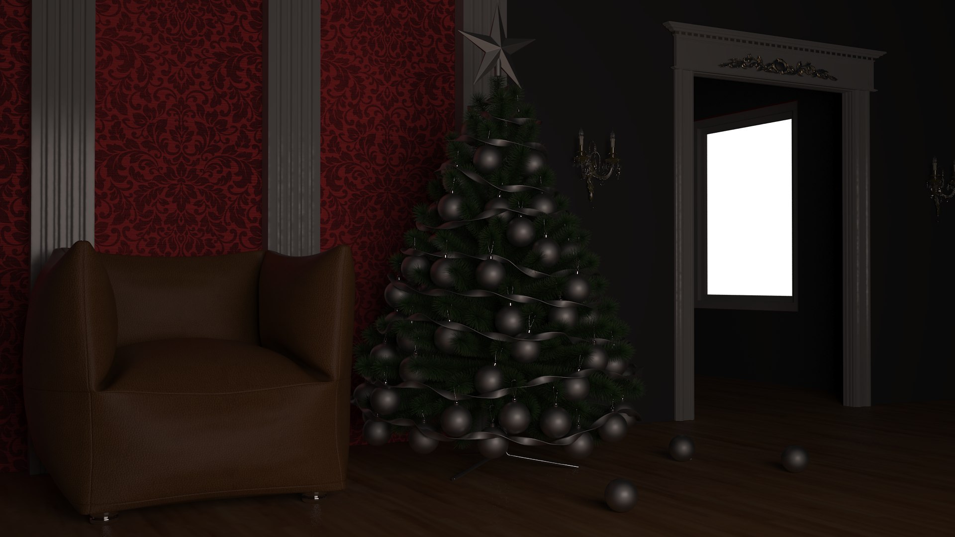 3d Model Christmas Scene