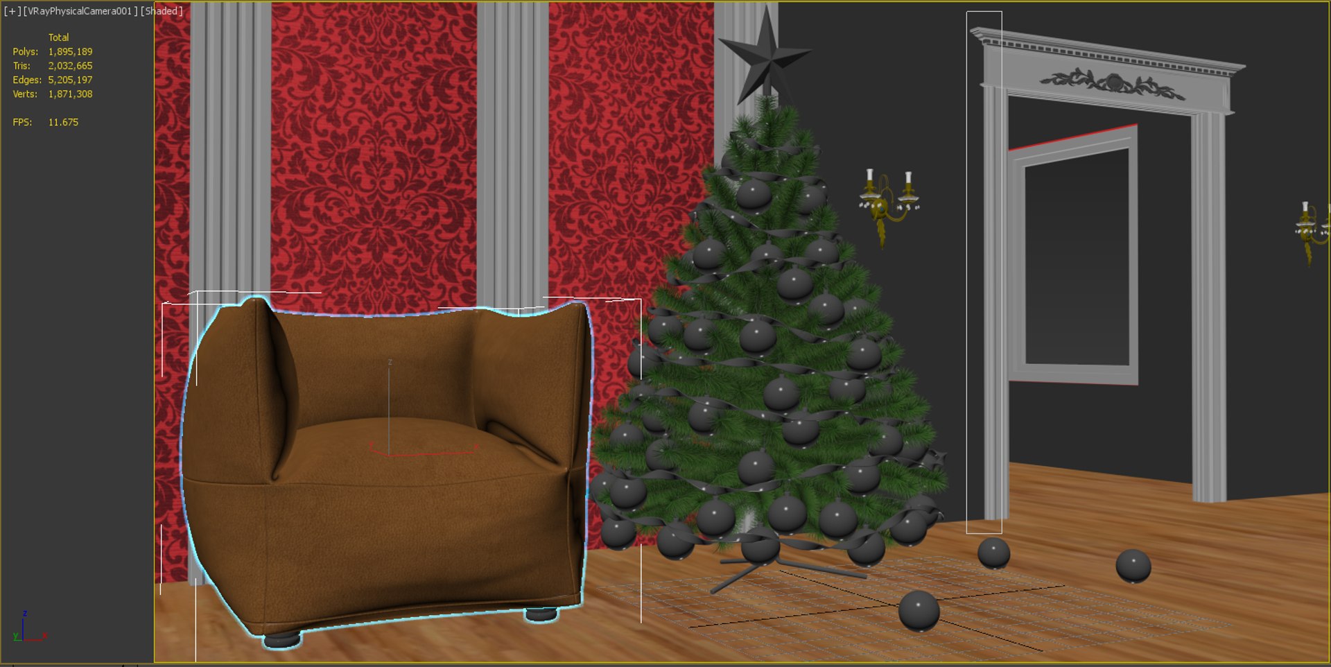 3d Model Christmas Scene