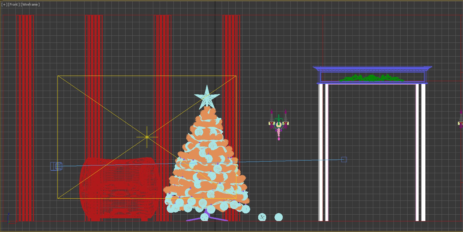 3d Model Christmas Scene