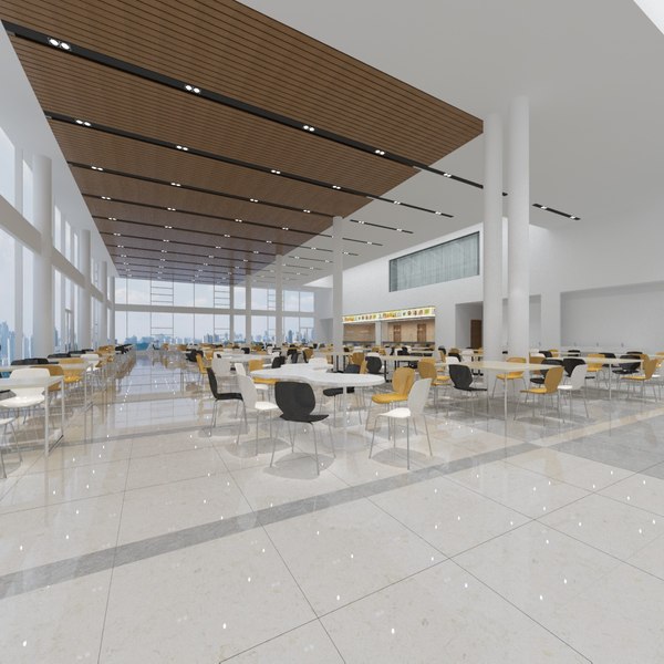 3D Cafeteria Models | TurboSquid