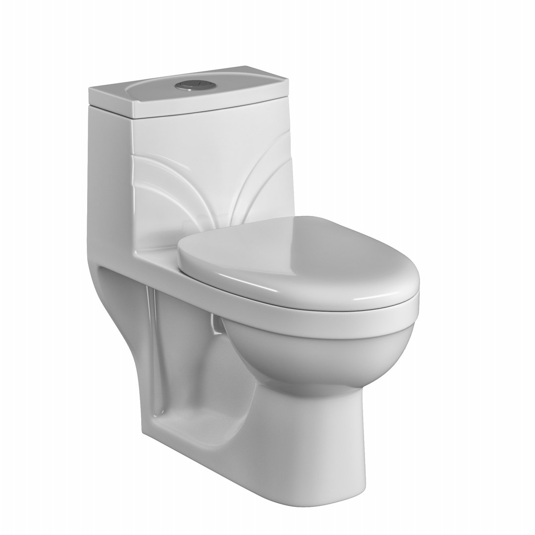 Piece ewc toilet model - TurboSquid 1690979