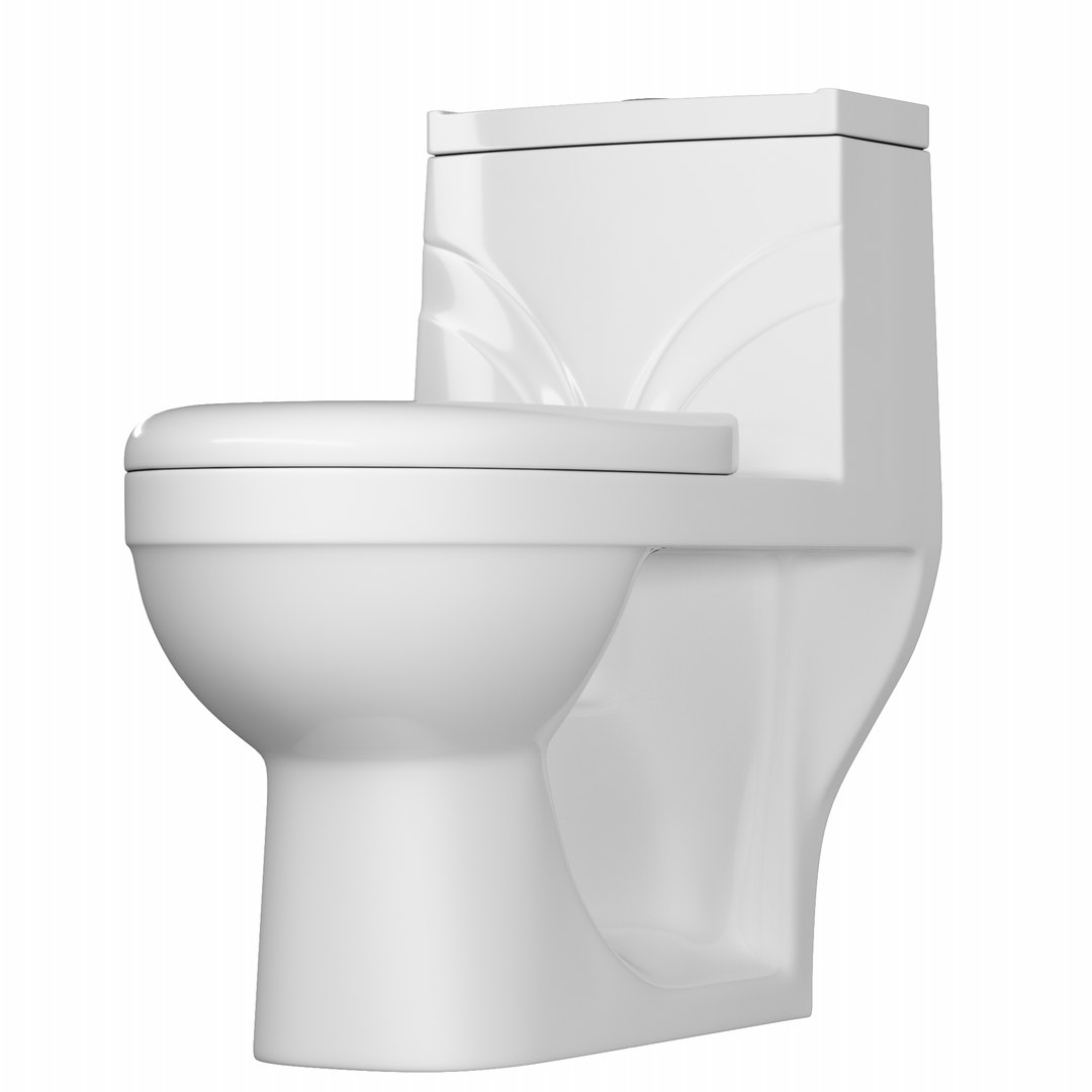 Piece ewc toilet model - TurboSquid 1690979