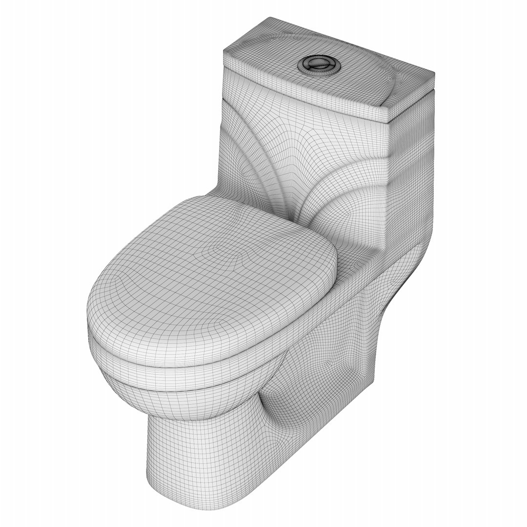 Piece ewc toilet model - TurboSquid 1690979