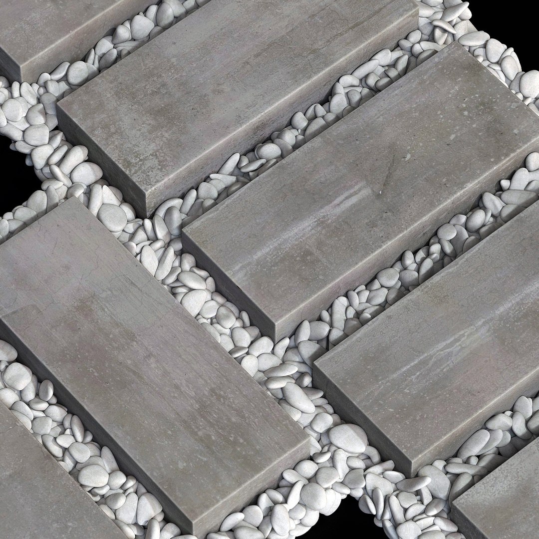 Paving Road Plate Stone Pebble N1 3D Model - TurboSquid 1723862