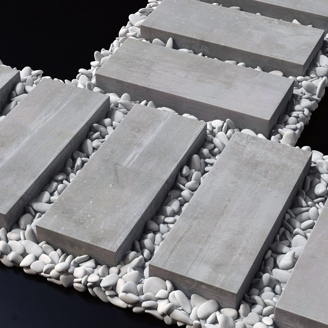 Paving Road Plate Stone Pebble N1 3D Model - TurboSquid 1723862