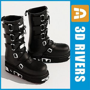 3d model of ninja shoes tabi