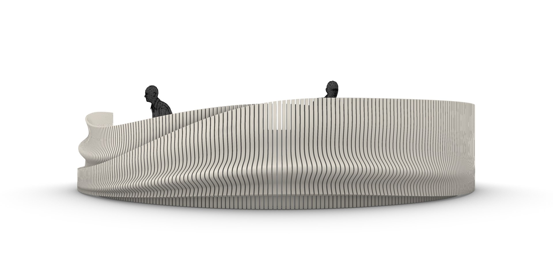 Parametric Counter Desk 02 Model - TurboSquid 1963523