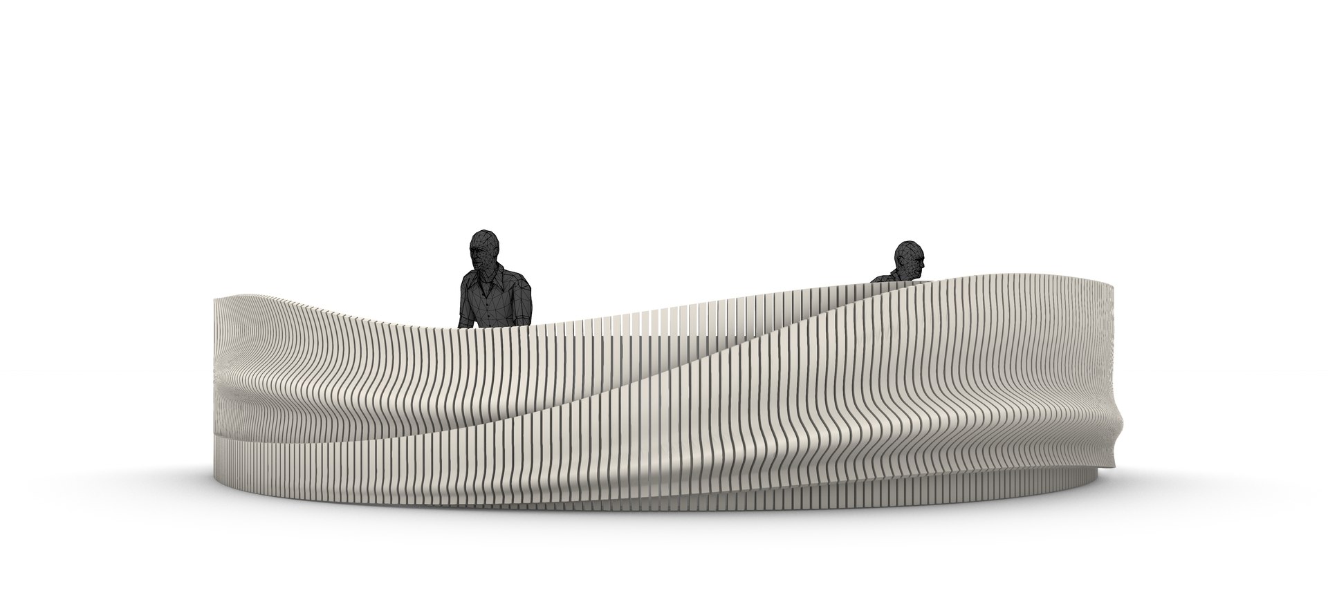 Parametric Counter Desk 02 Model - TurboSquid 1963523