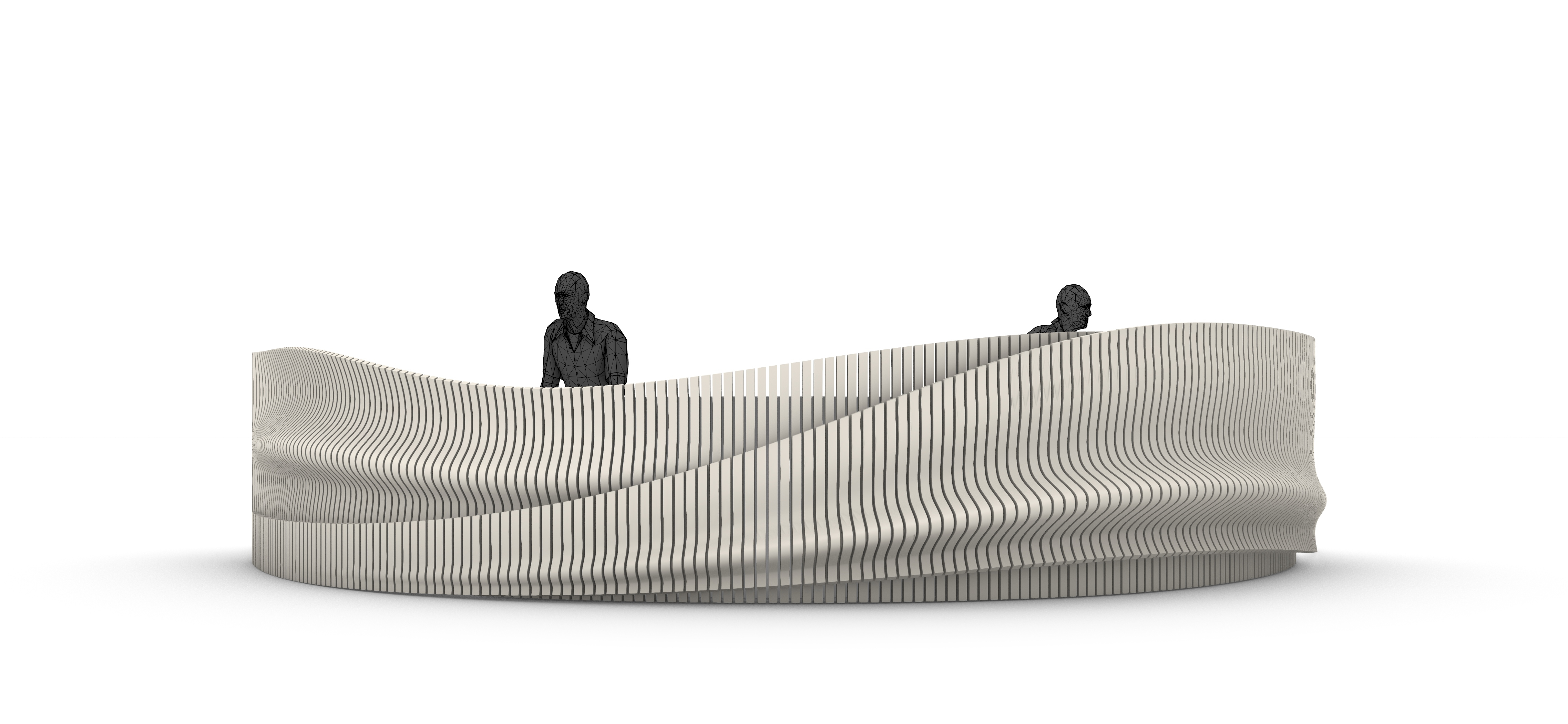 Parametric Counter Desk 02 model - TurboSquid 1963523