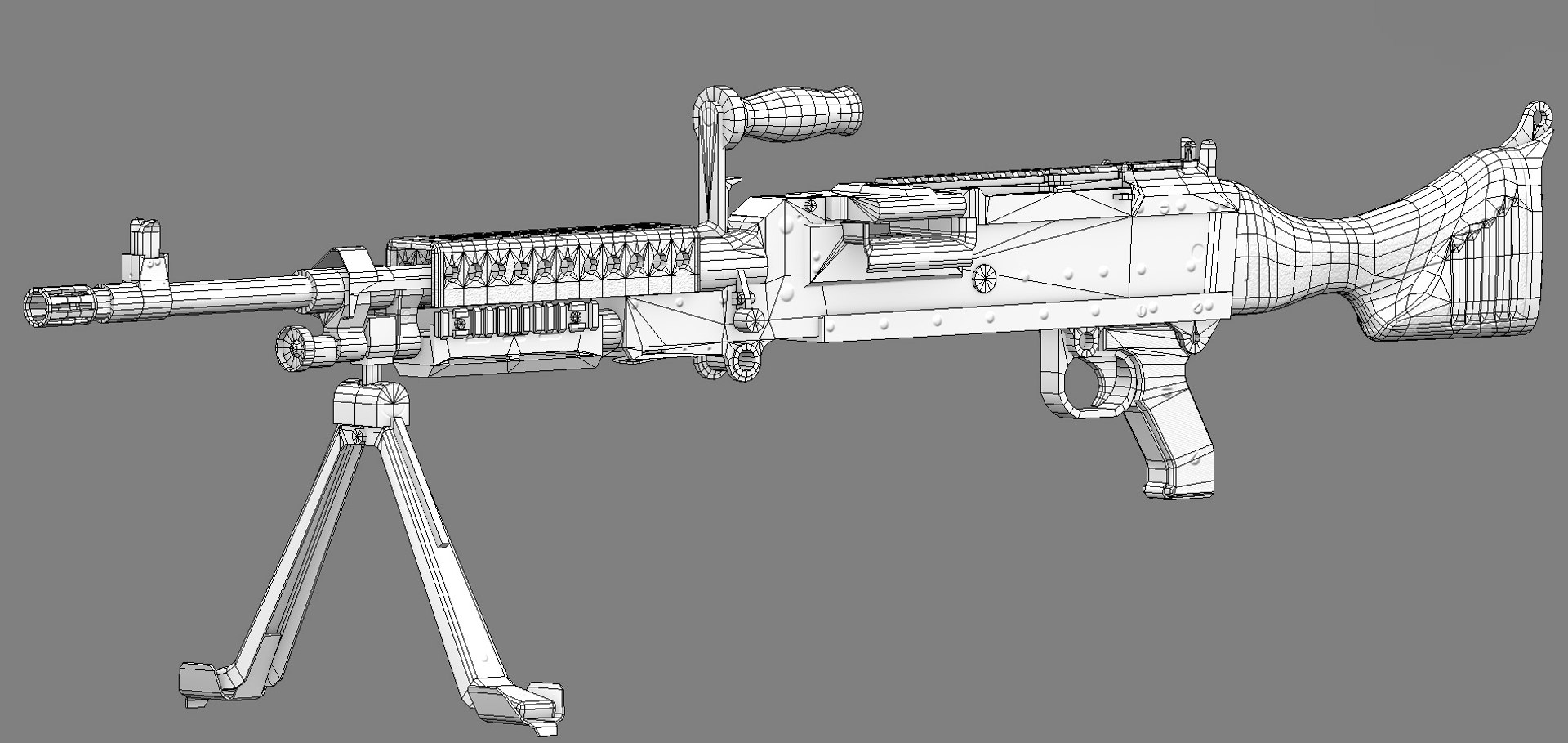 Fn Gun Weapon 3D Model - TurboSquid 1545748