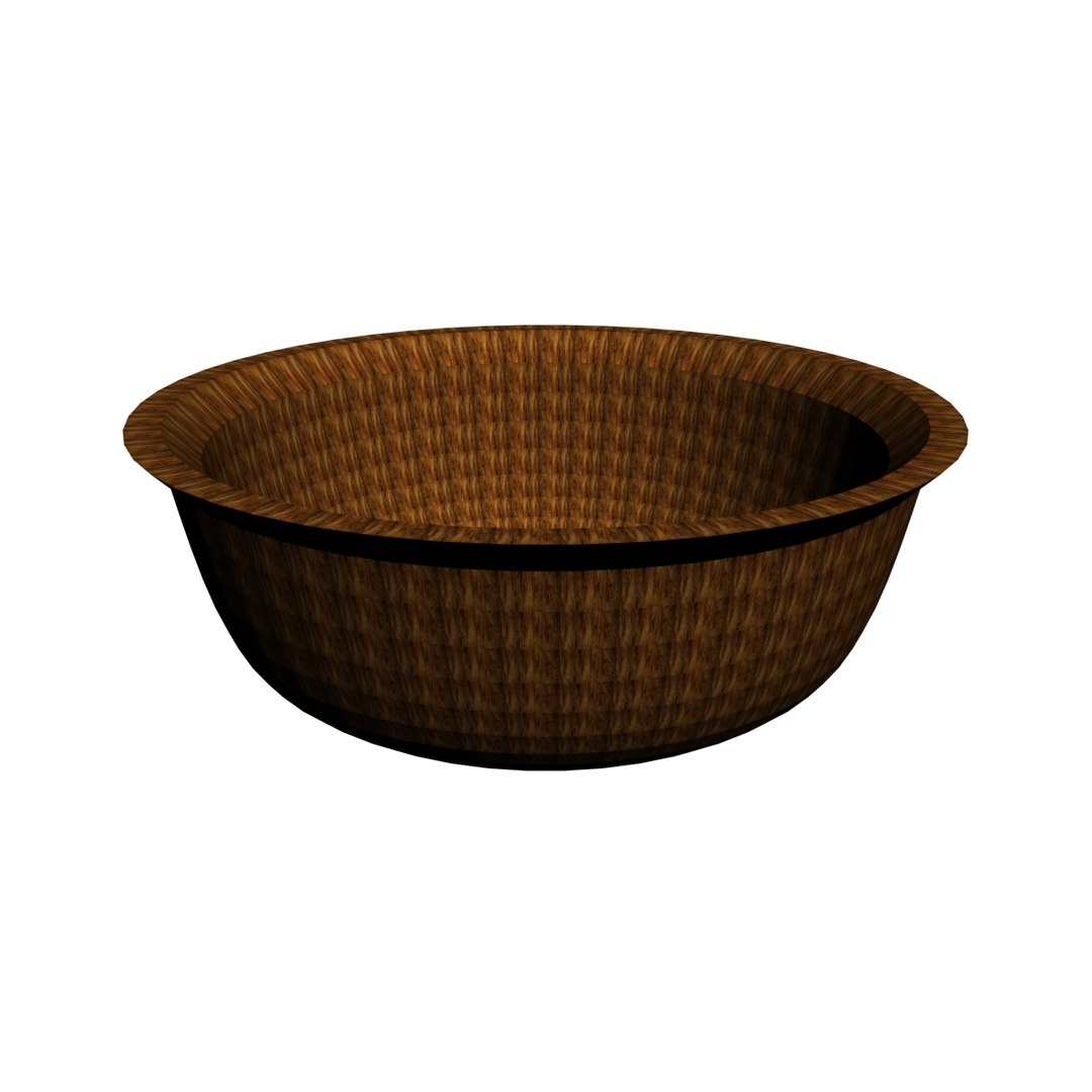 3D wooden bowl model - TurboSquid 1194070