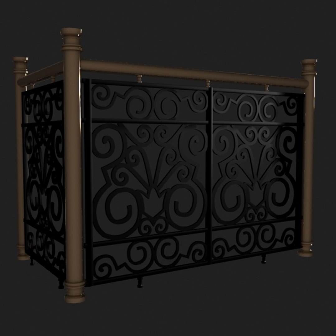 3ds max decorative wrought iron